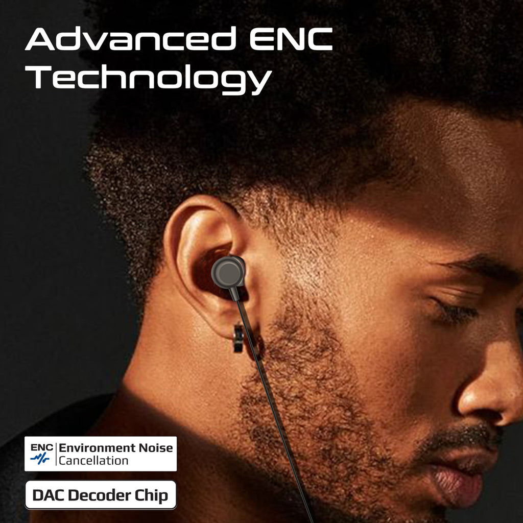 Ergonomic In-Ear USB-C Wired ENC Stereo Earphones – Promate Philippines