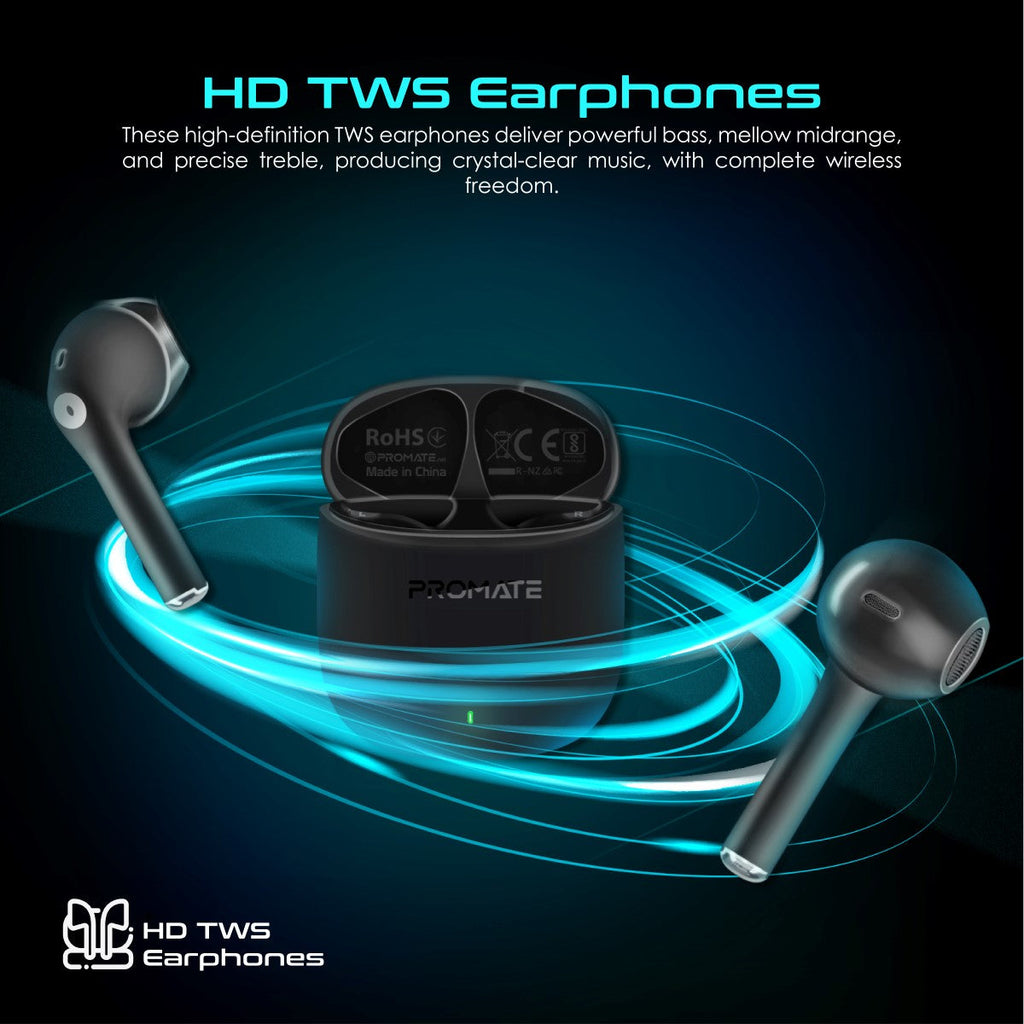 High Definition ENC TWS Wireless Earbuds with IntelliTouch – Promate ...